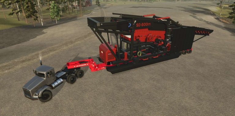 Landoll 2 Beam Lowboy Trailer v1.0.0.0 - FS25 / FS22 Mod