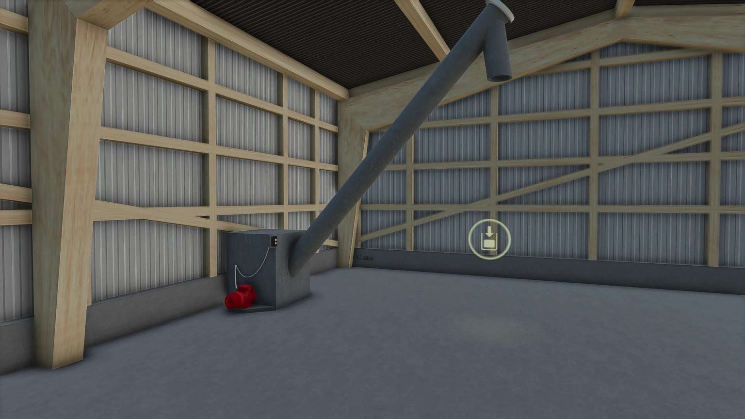 Hall with integrated silo v1.0.0.0 - FS25 / FS22 Mod