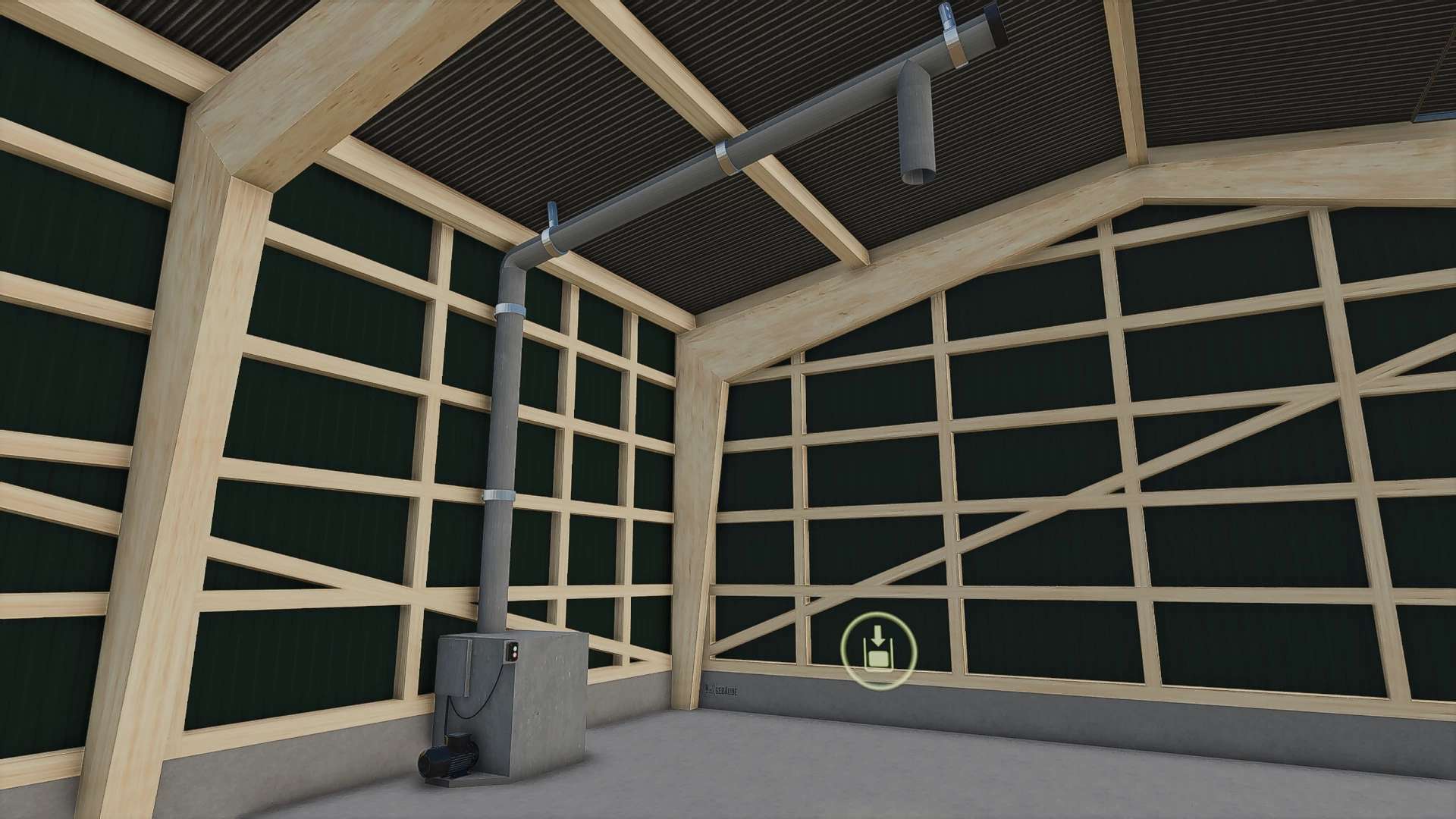 Hall with integrated silo v1.0.0.2 - FS25 / FS22 Mod