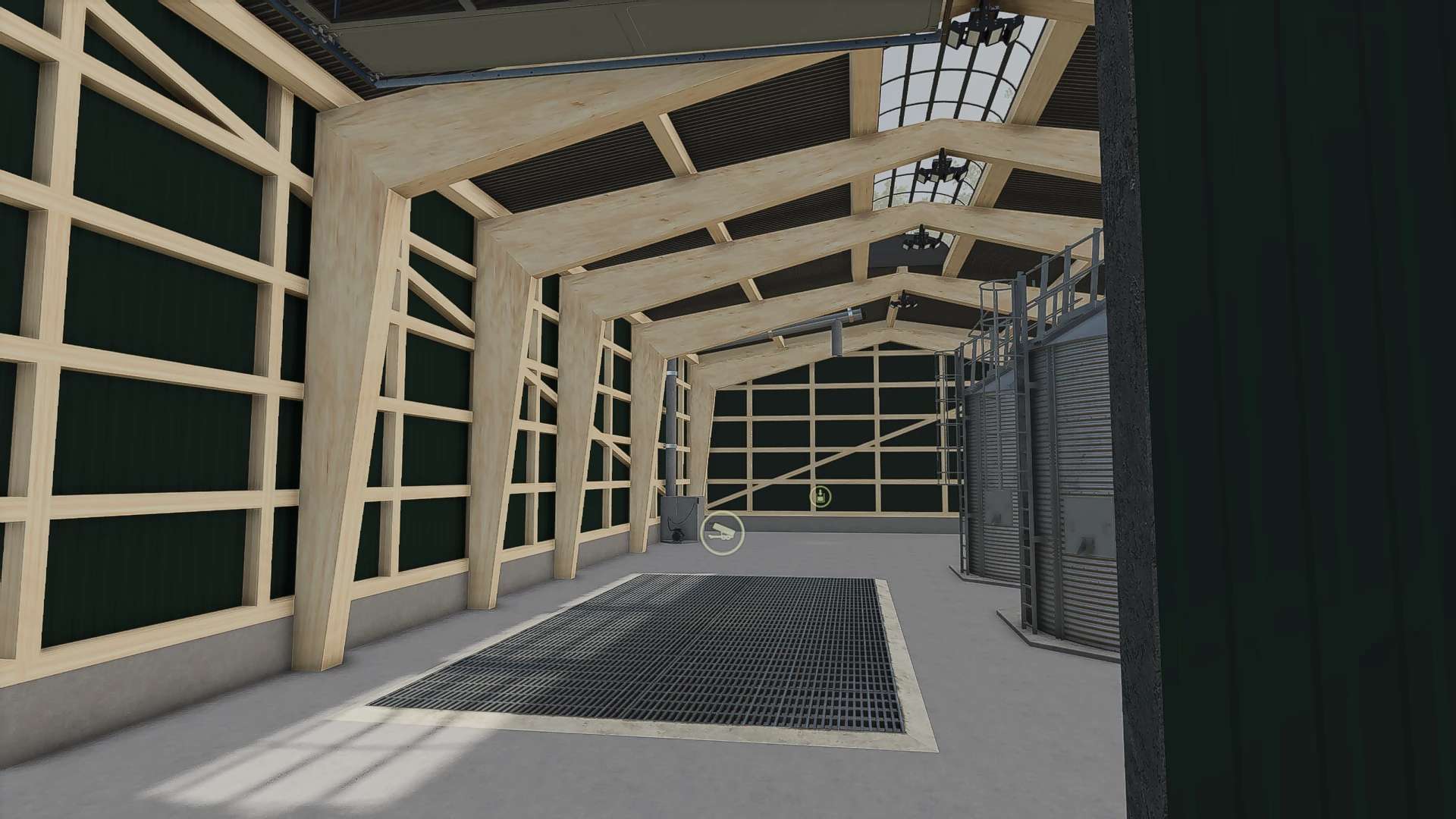Hall with integrated silo v1.0.0.2 - FS25 / FS22 Mod