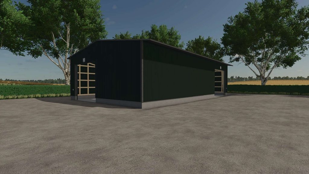 Hall with integrated silo v1.0.0.2 - FS25 / FS22 Mod