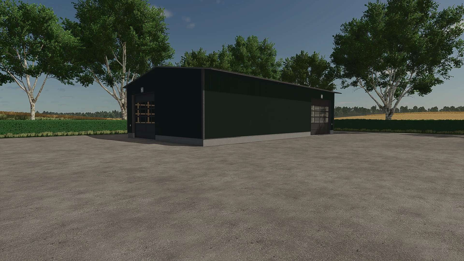 Hall with integrated silo v1.0.0.2 - FS25 / FS22 Mod