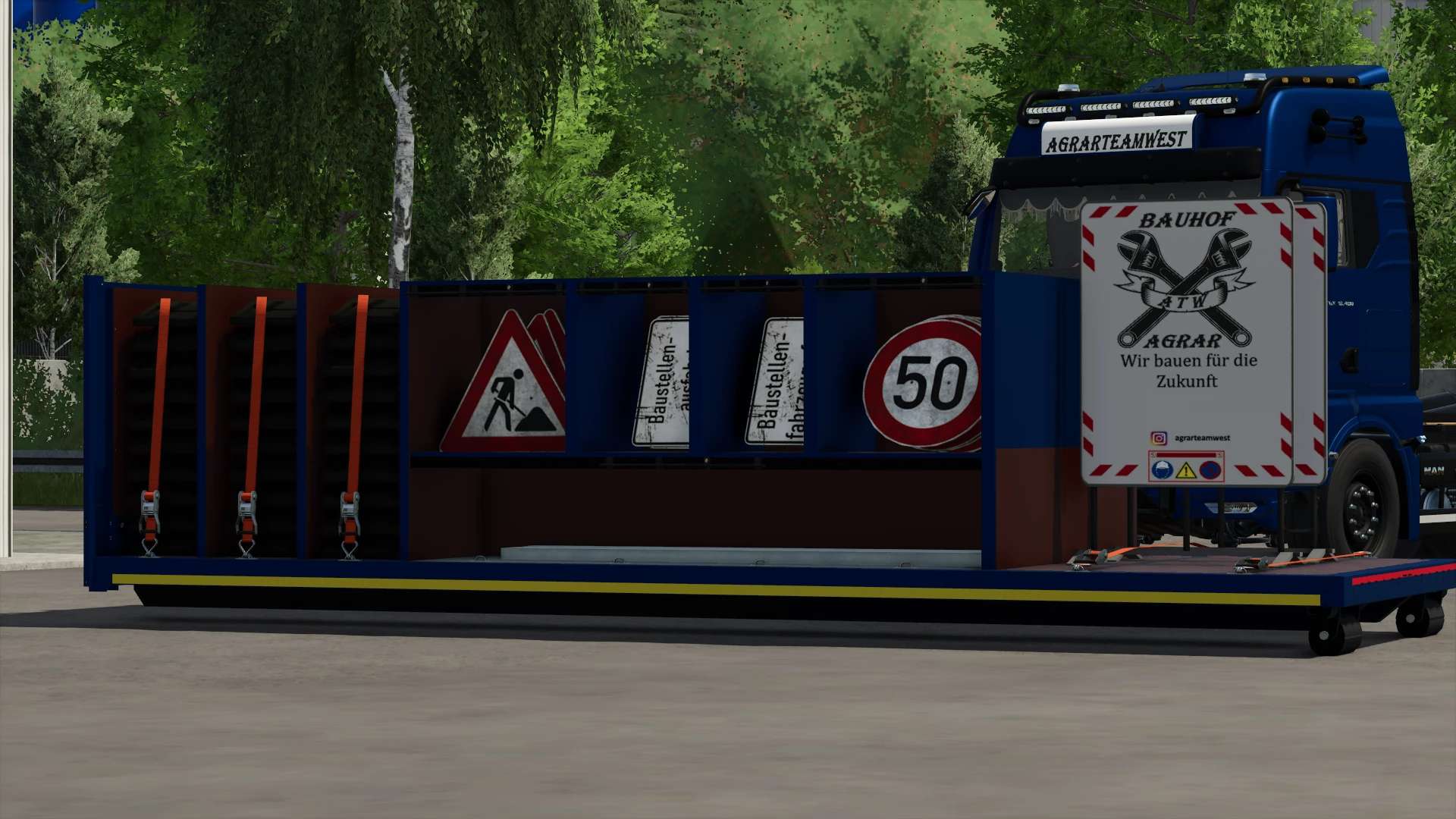 HKL container for the sign pack v1.0.0.0 - FS25 / FS22 Mod