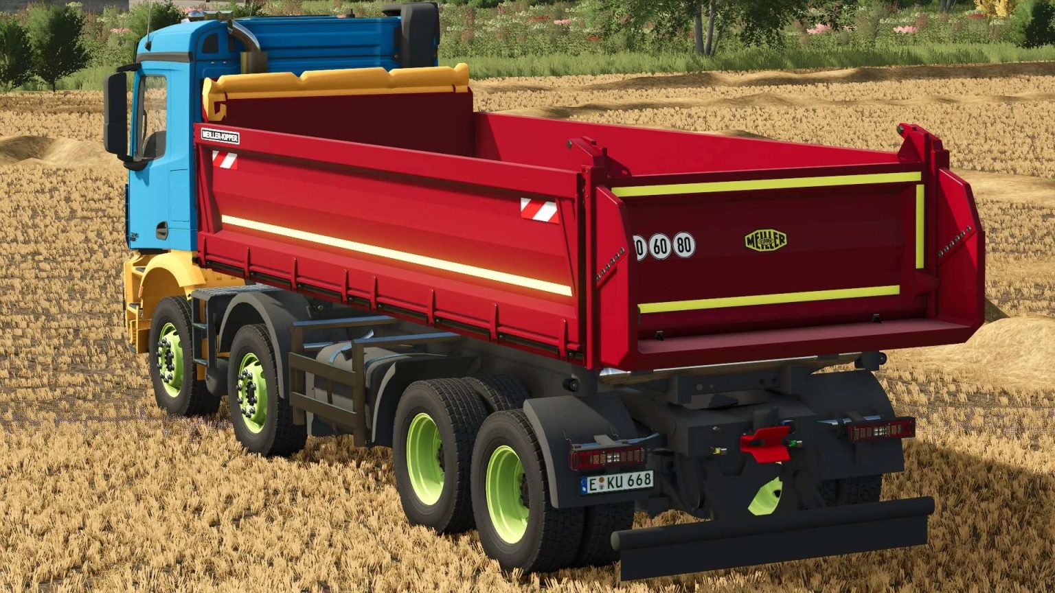 Mercedes Benz Arocs Agrar Meiller Kipper Truck v1.0.0.0 - FS25 / FS22 Mod