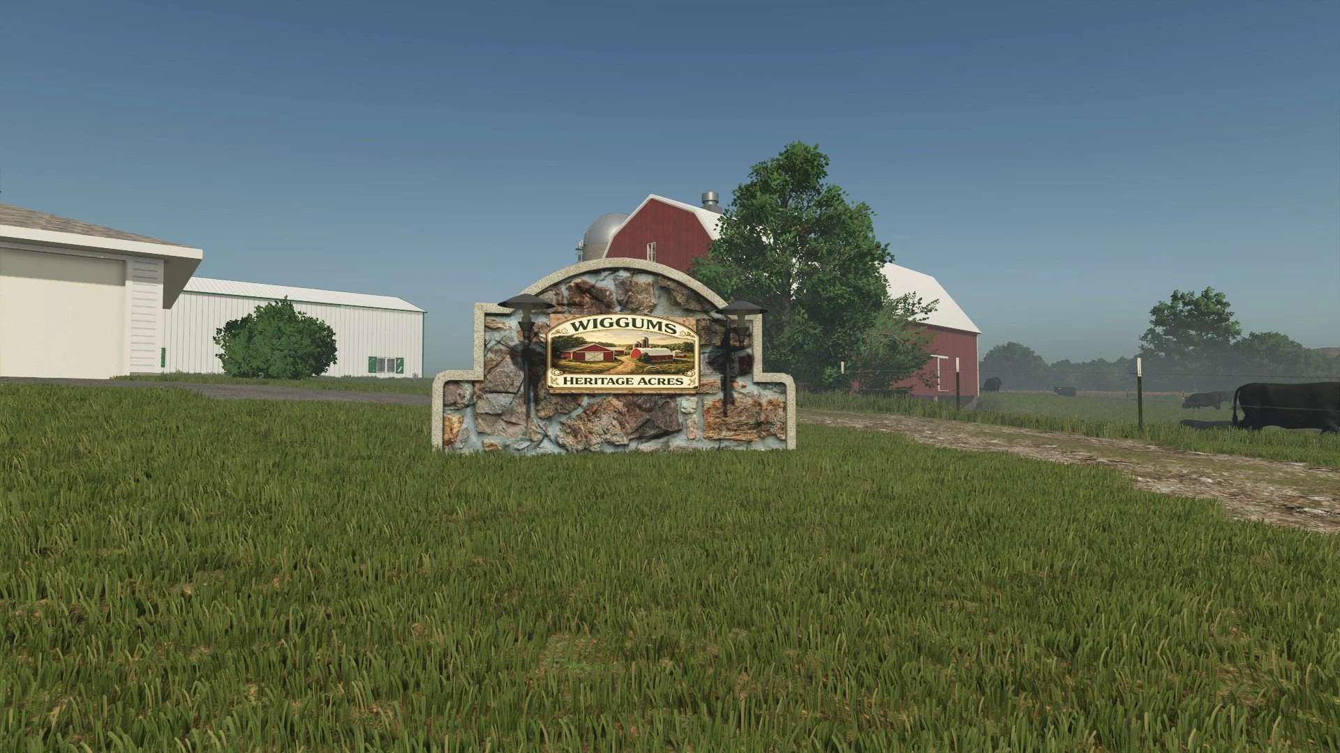 Wiggums Heritage Acres Farm Sign v1.0.0.0 - FS25 / FS22 Mod