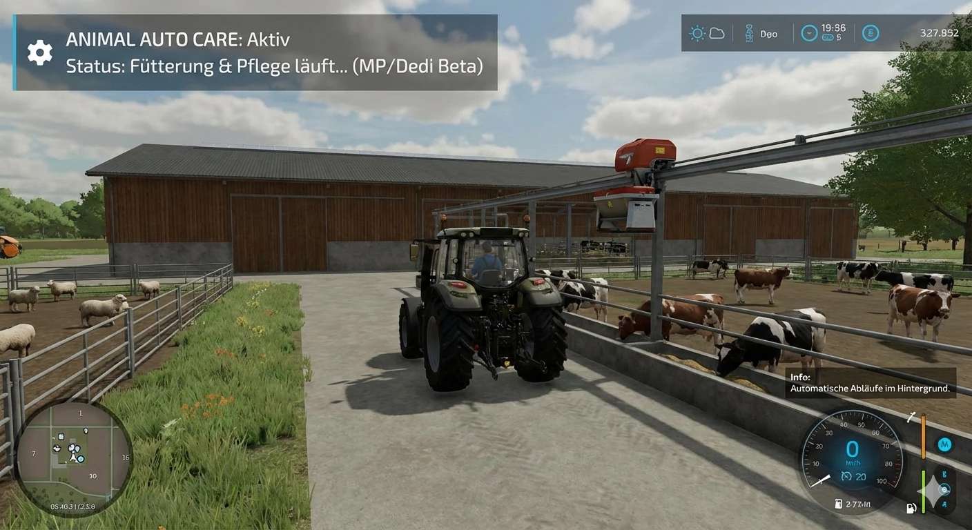 Auto Animal Care BETA 2 v1.0.0.0 - FS25 / FS22 Mod