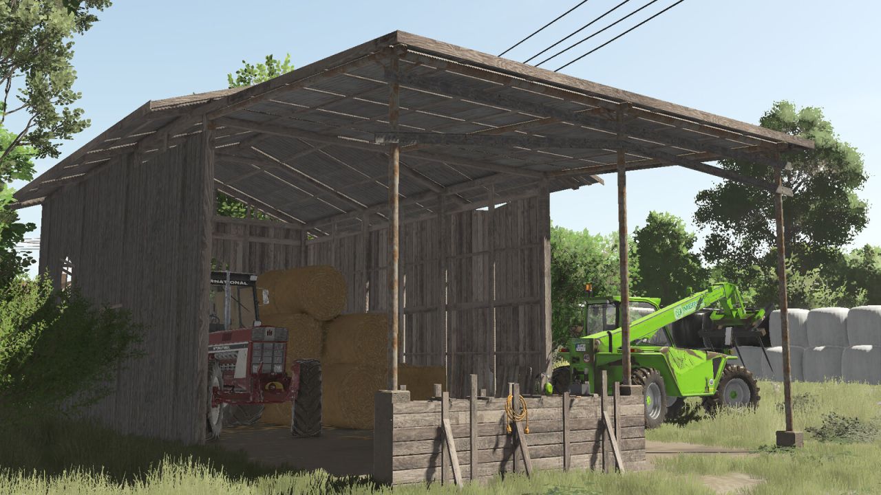 Bale Shed V1.0.0.0 - FS25 / FS22 Mod