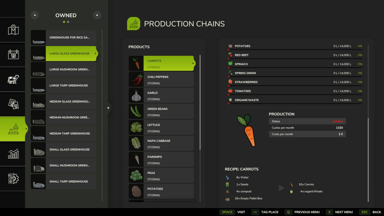 BioGreenhousePack V1.0.0.1 - FS25 / FS22 Mod