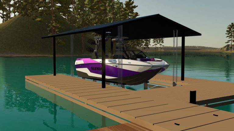 Boat dock V1.0.0.0 - FS25 / FS22 Mod