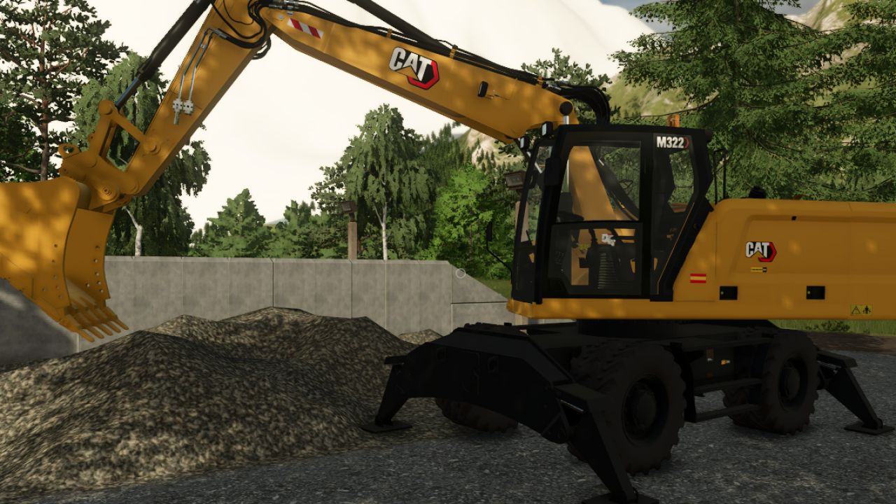 CAT M322 V1.4.0.0 - FS25 / FS22 Mod