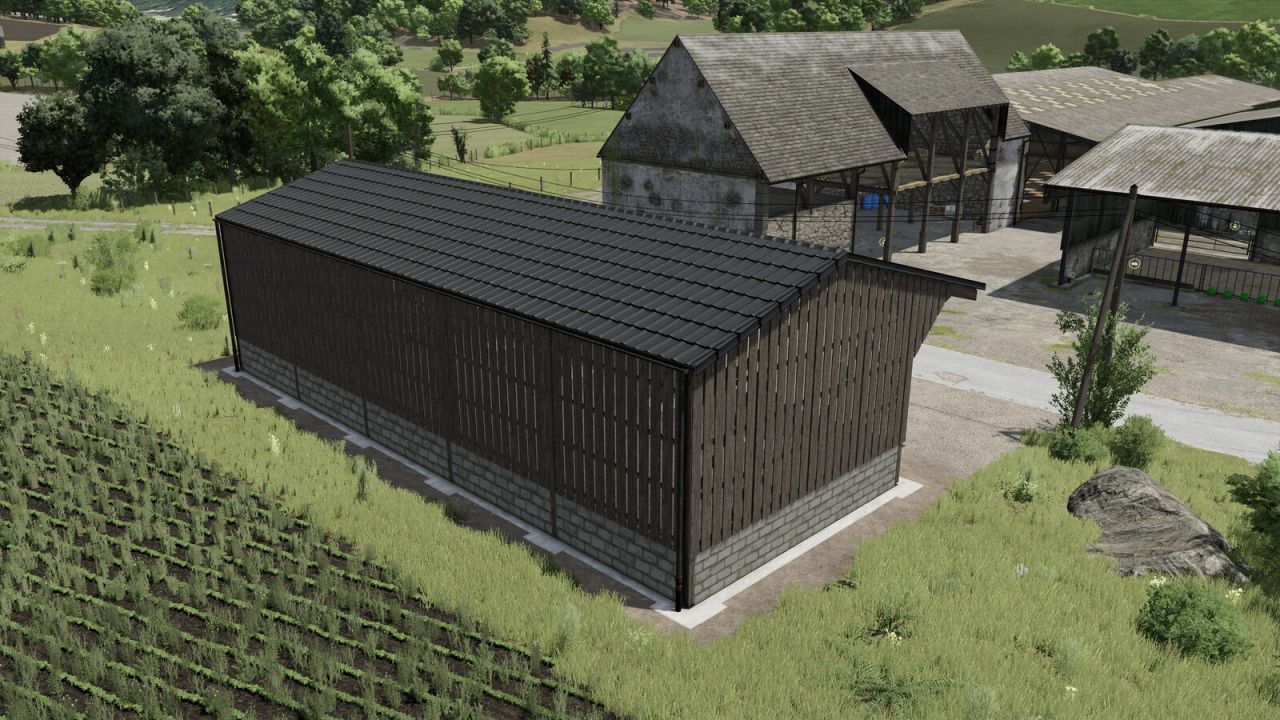 Constructible Wood Shed V1.1.0.0 - FS25 / FS22 Mod