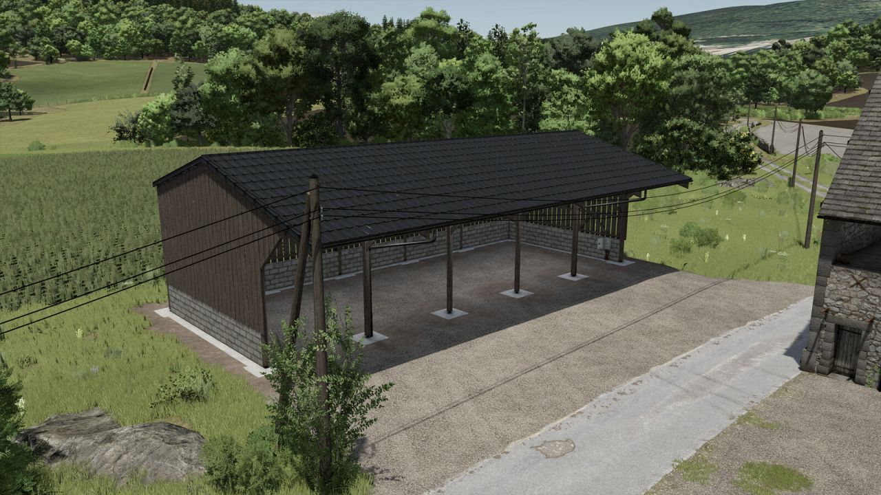 Constructible Wood Shed V1.1.0.0 - FS25 / FS22 Mod