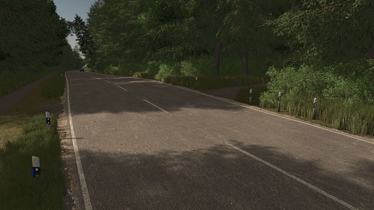 German Road Poles Prefab V1.1.0.0 - FS25 / FS22 Mod