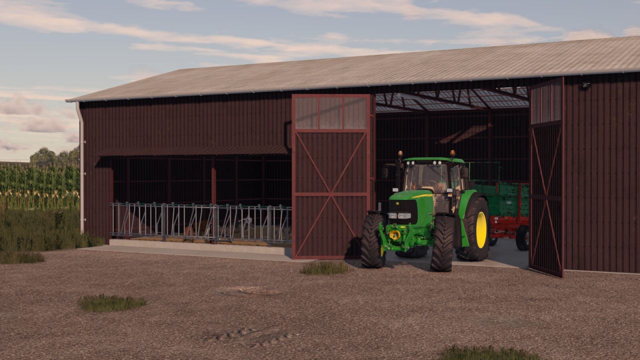 Hall CowBarn V1.0.0.1 - FS25 / FS22 Mod