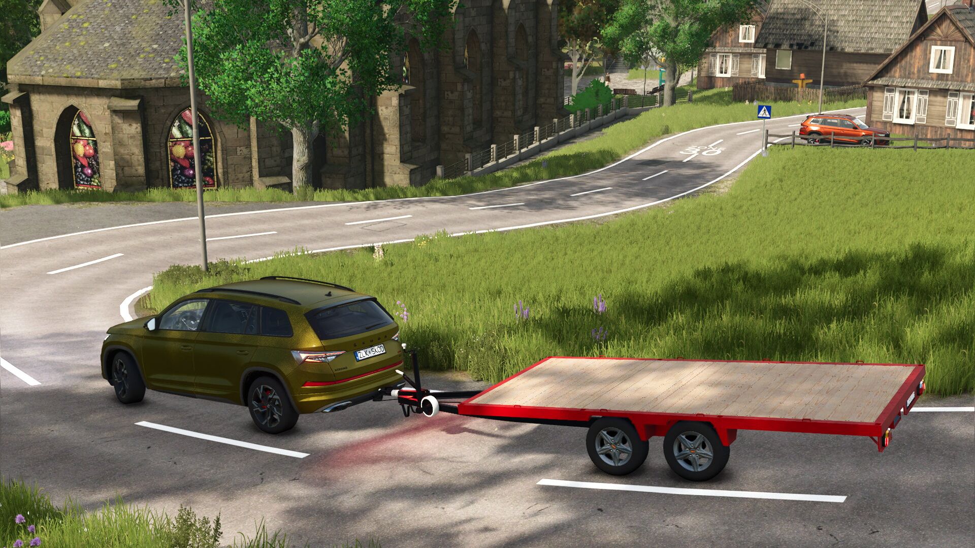 Homemade car trailer V1.1.0.0 - FS25 / FS22 Mod