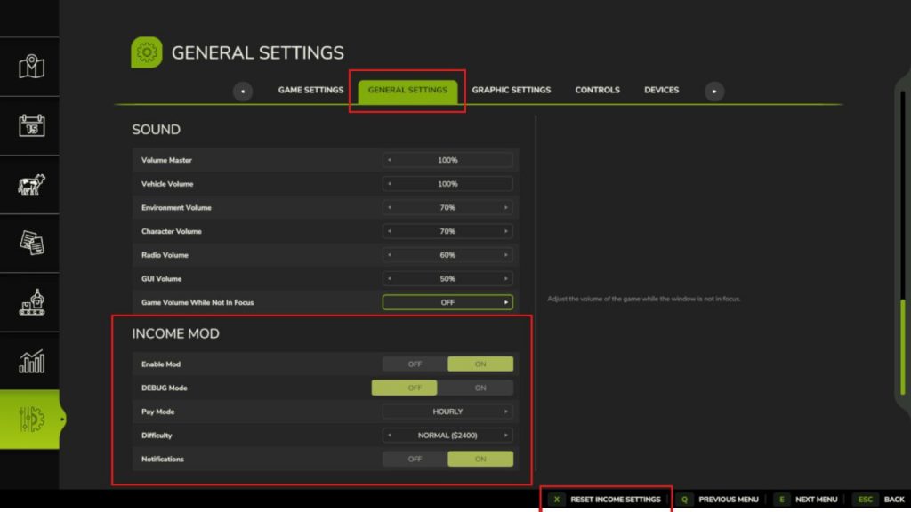 Income Mod V1.1.0.0 - FS25 / FS22 Mod