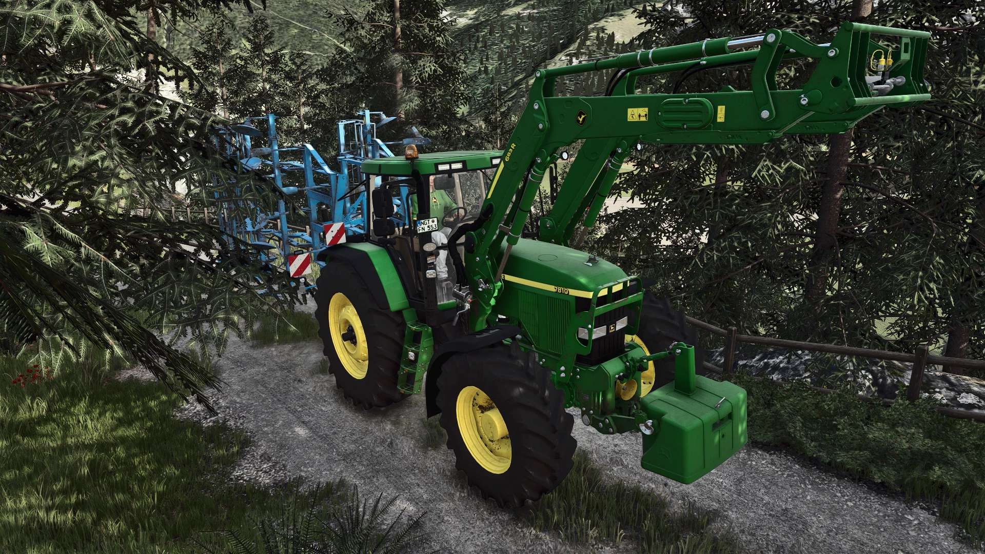 John Deere 7810 FR12 v1.5.1.0 - FS25 / FS22 Mod