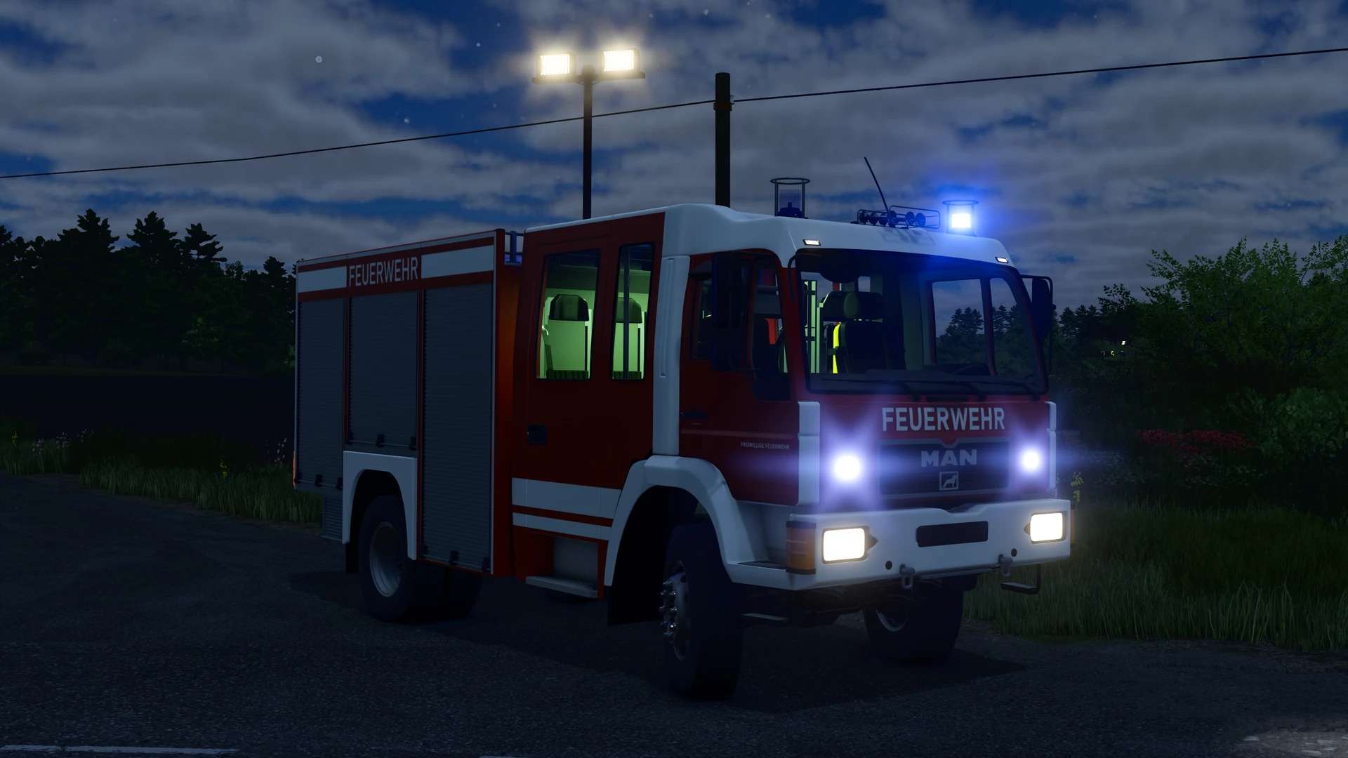 MAN L2000 Fire Engine v1.0.0.0 - FS25 / FS22 Mod