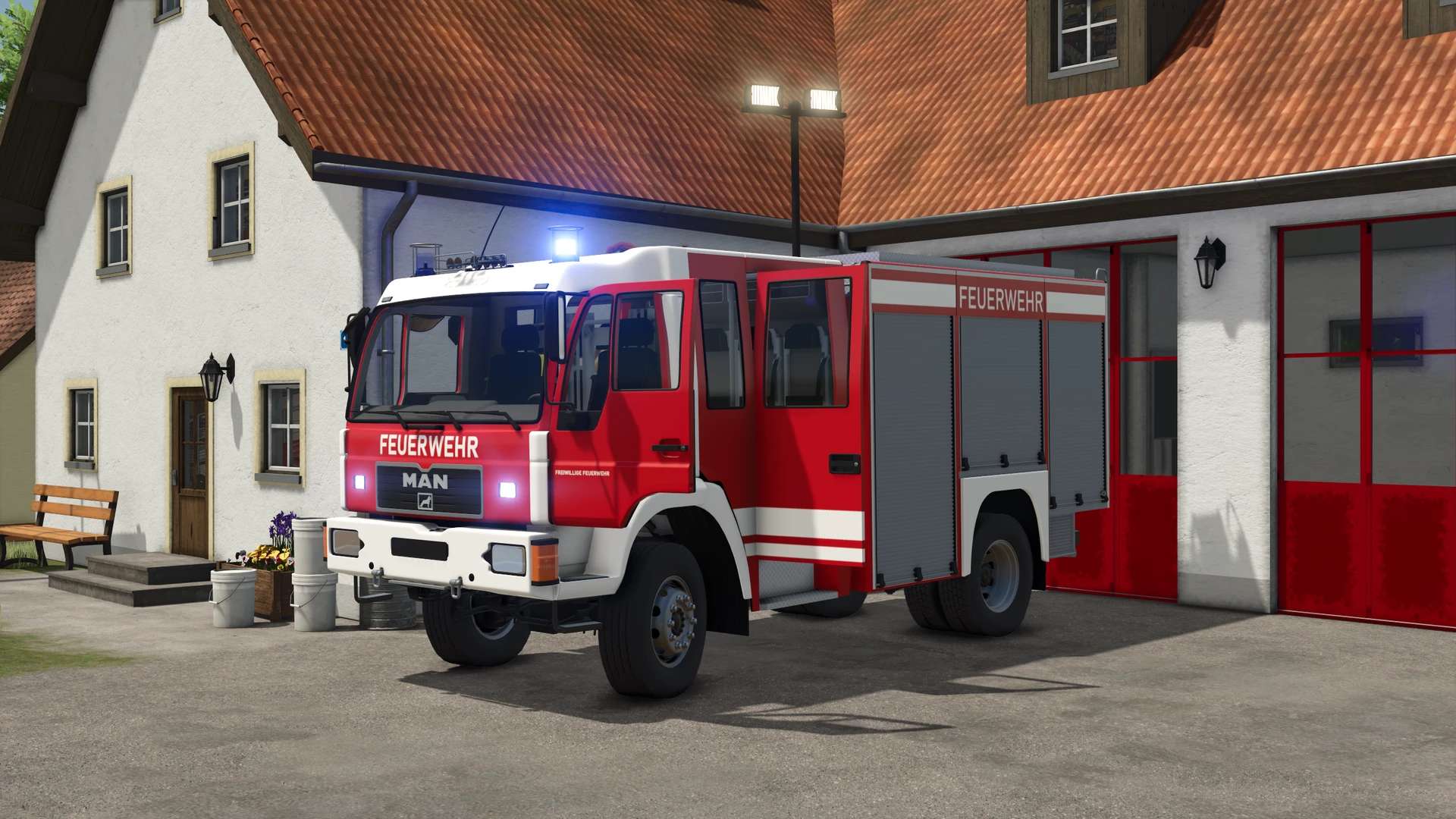 MAN L2000 Fire Engine v1.0.0.0 - FS25 / FS22 Mod