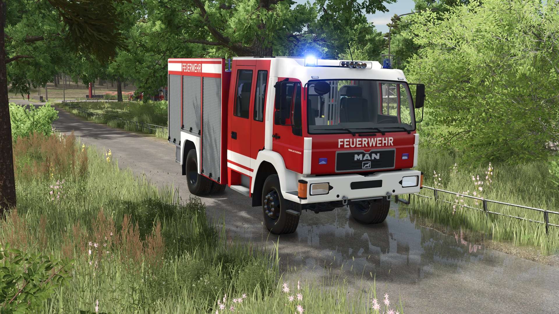 MAN L2000 Fire Engine v1.0.0.0 - FS25 / FS22 Mod
