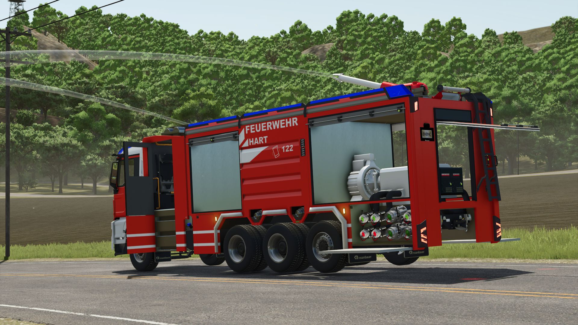 MAN Rosenbauer ULF v1.0.0.0 - FS25 / FS22 Mod