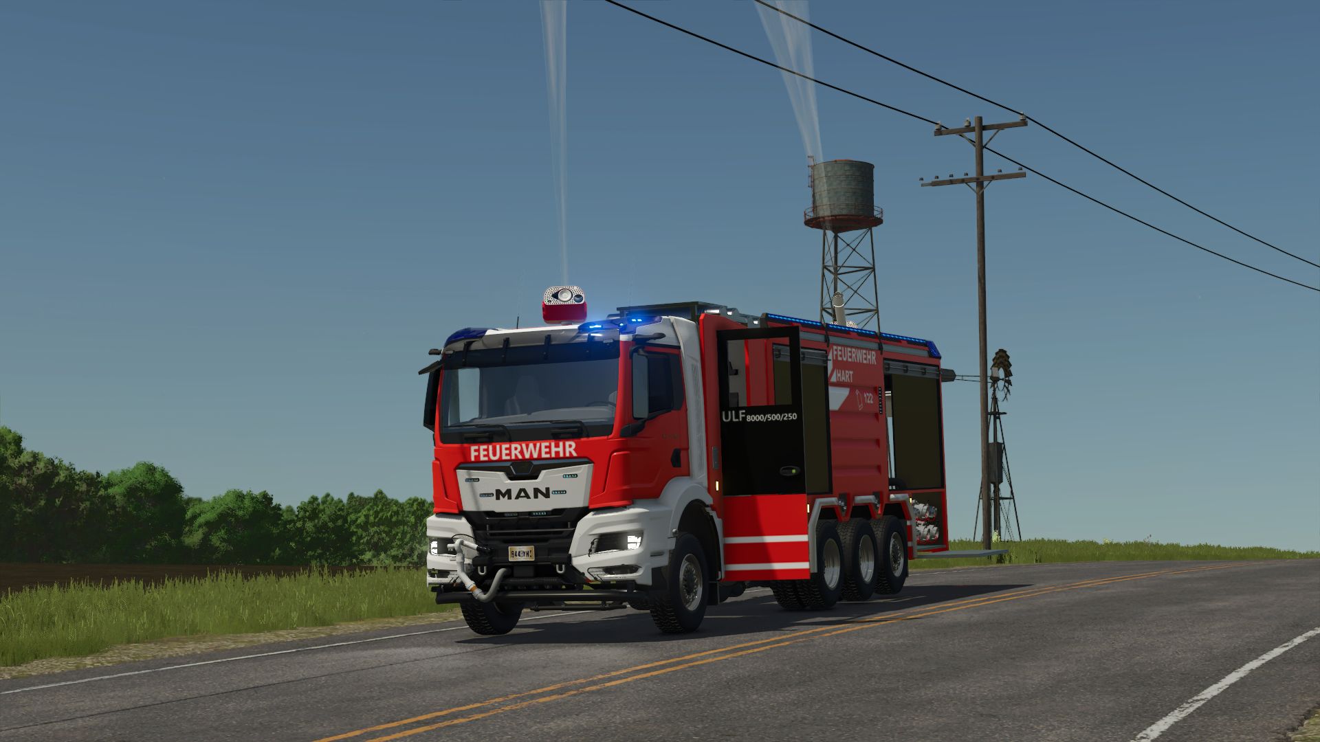 MAN Rosenbauer ULF v1.0.0.0 - FS25 / FS22 Mod