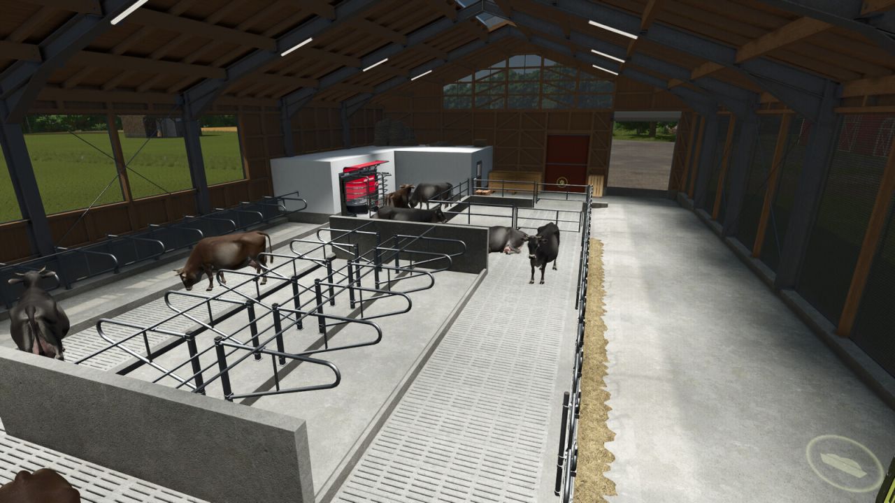 Modern Cow Barn V1.1.0.0 - FS25 / FS22 Mod