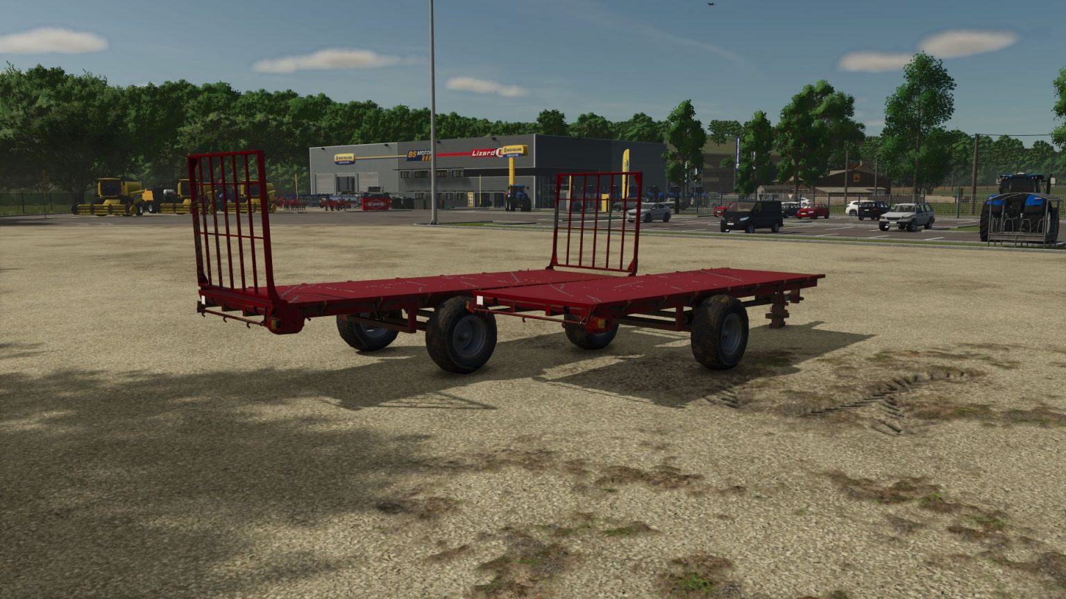 Old flatbed trailer V1.0.0.0 - FS25 / FS22 Mod