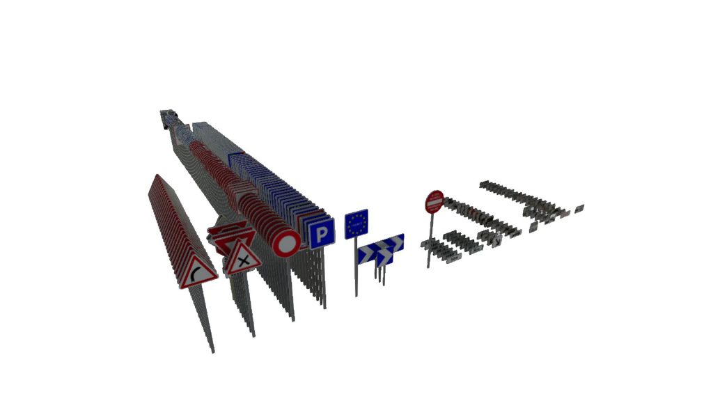 Pack of French Road Signs V1.0.0.0 - FS25 / FS22 Mod