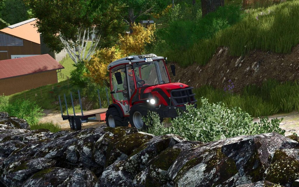 Selfmade Car Trailer v1.2.0.0 - FS25 / FS22 Mod