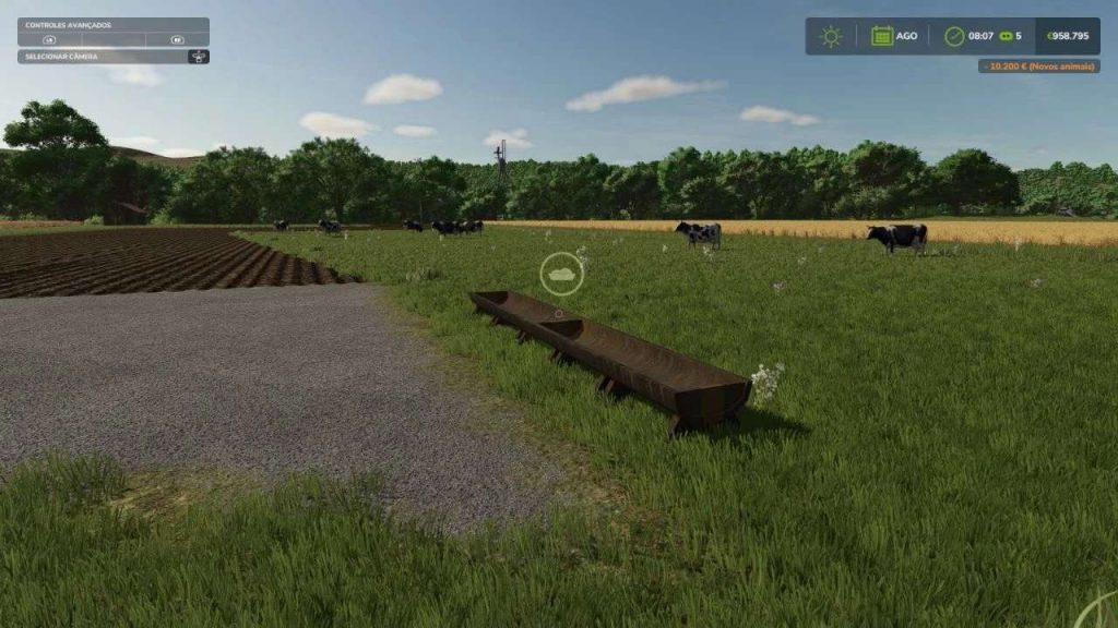 Trough to decorate pasture v1.0.0.0 - FS25 / FS22 Mod