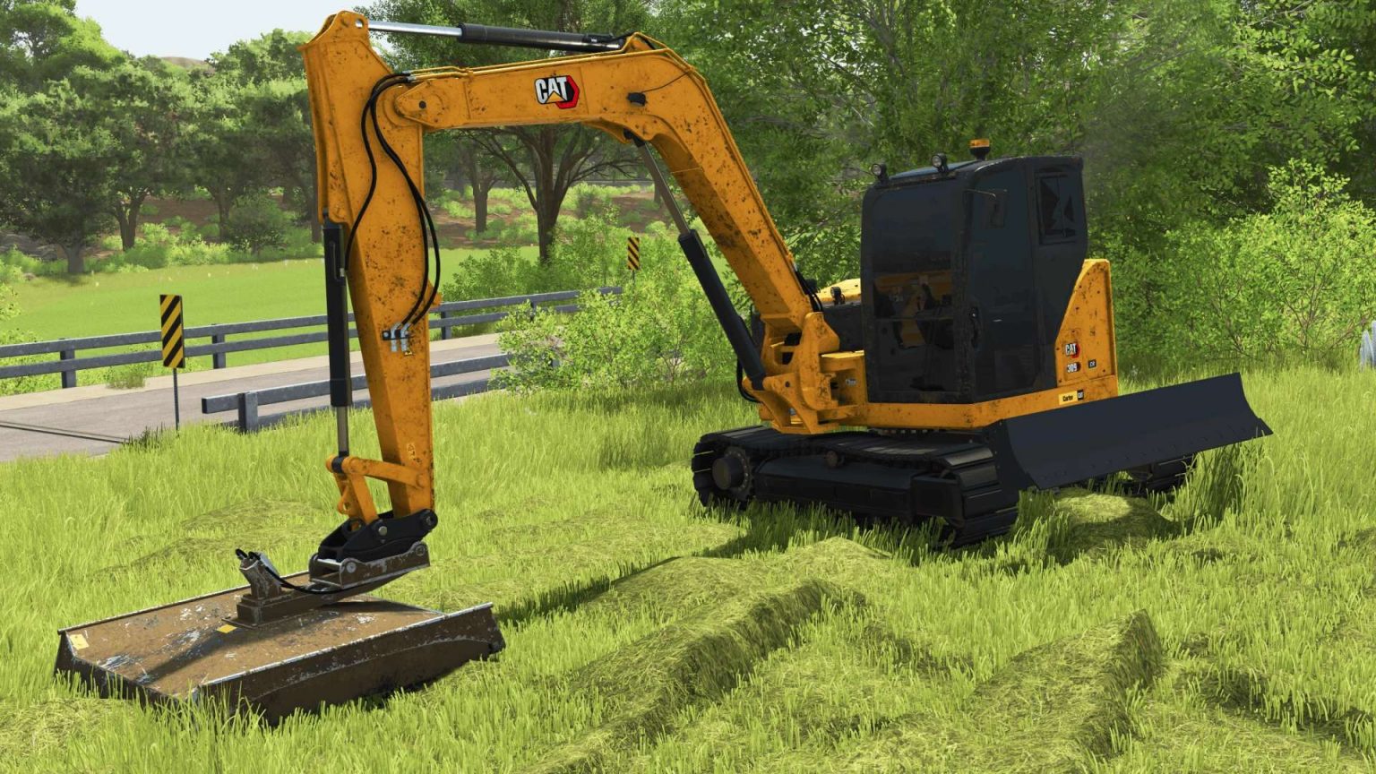 Cat 309CR Mower v1.0.0.0 - FS25 / FS22 Mod