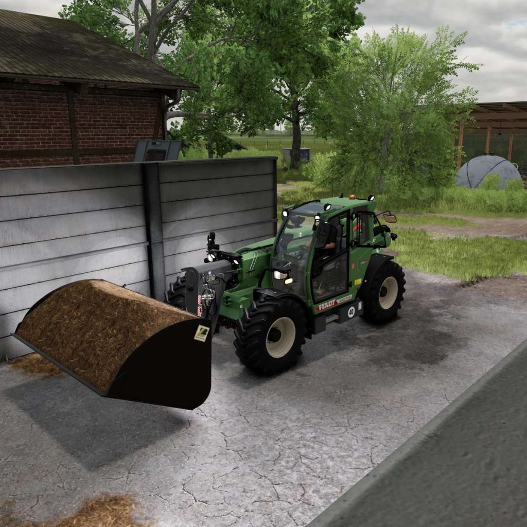 Fendt Cargo T740 / Sennebogen 340G v1.1.0.0 - FS25 / FS22 Mod