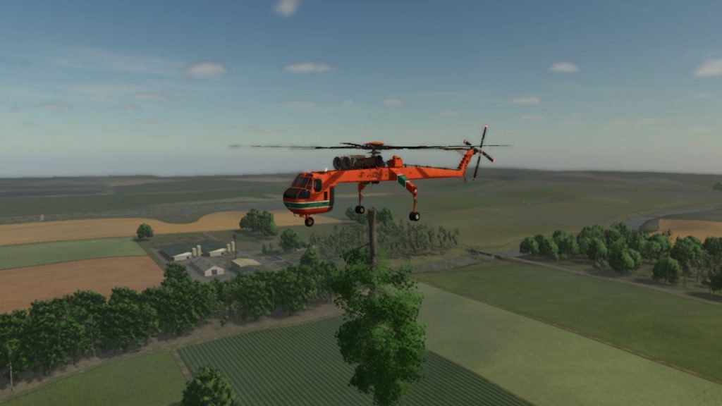 Forestry Helicopter V1.0.0.0 - FS25 / FS22 Mod