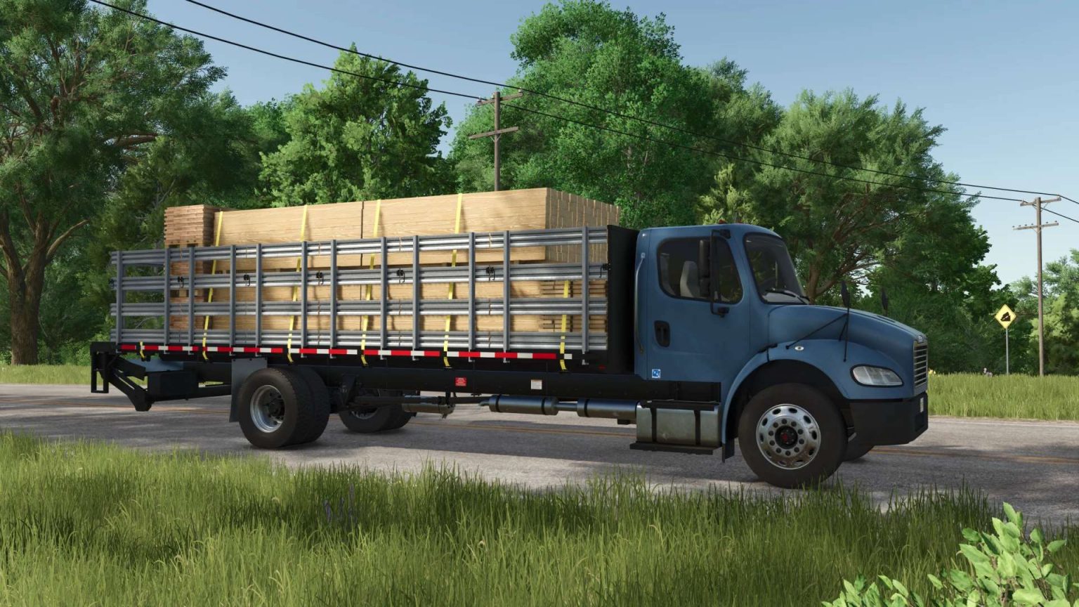 Freightliner M2 Stakebed v1.7.0.0 - FS25 / FS22 Mod