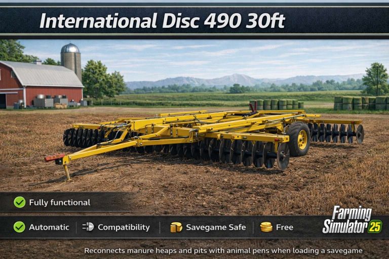 International Disc 490 30ft v1.0.0.0 - FS25 / FS22 Mod