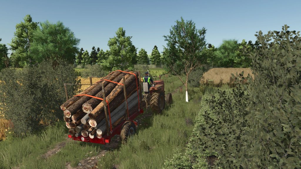 Small log transport trailer V1.0.0.0 - FS25 / FS22 Mod