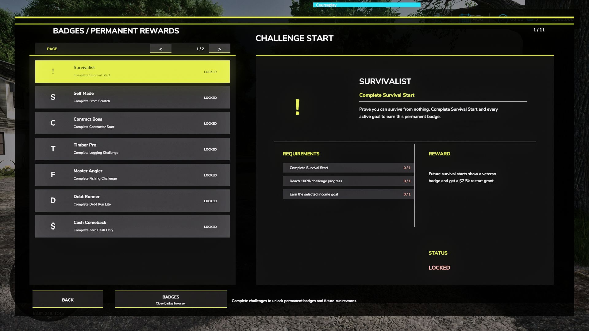 Challenge Start BETA 2 v1.0.0.0 - FS25 / FS22 Mod