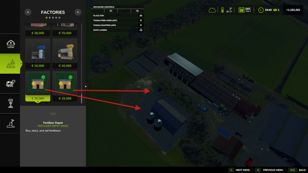 Fertilizer Depot V1.0.3.1 - FS25 / FS22 Mod