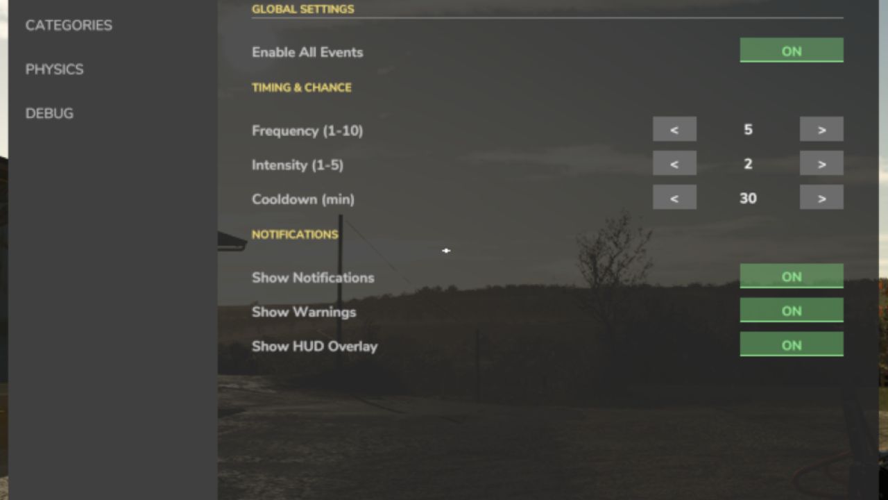 Random World Events V2.1.6.2 - FS25 / FS22 Mod