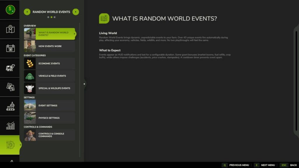 Random World Events V2.1.6.2 - FS25 / FS22 Mod