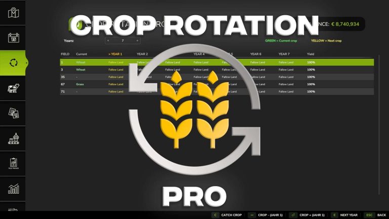 CropRotationPro v1.0.2.5 - FS25 / FS22 Mod