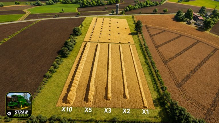 Increase straw yield V1.0.0.0 - FS25 / FS22 Mod