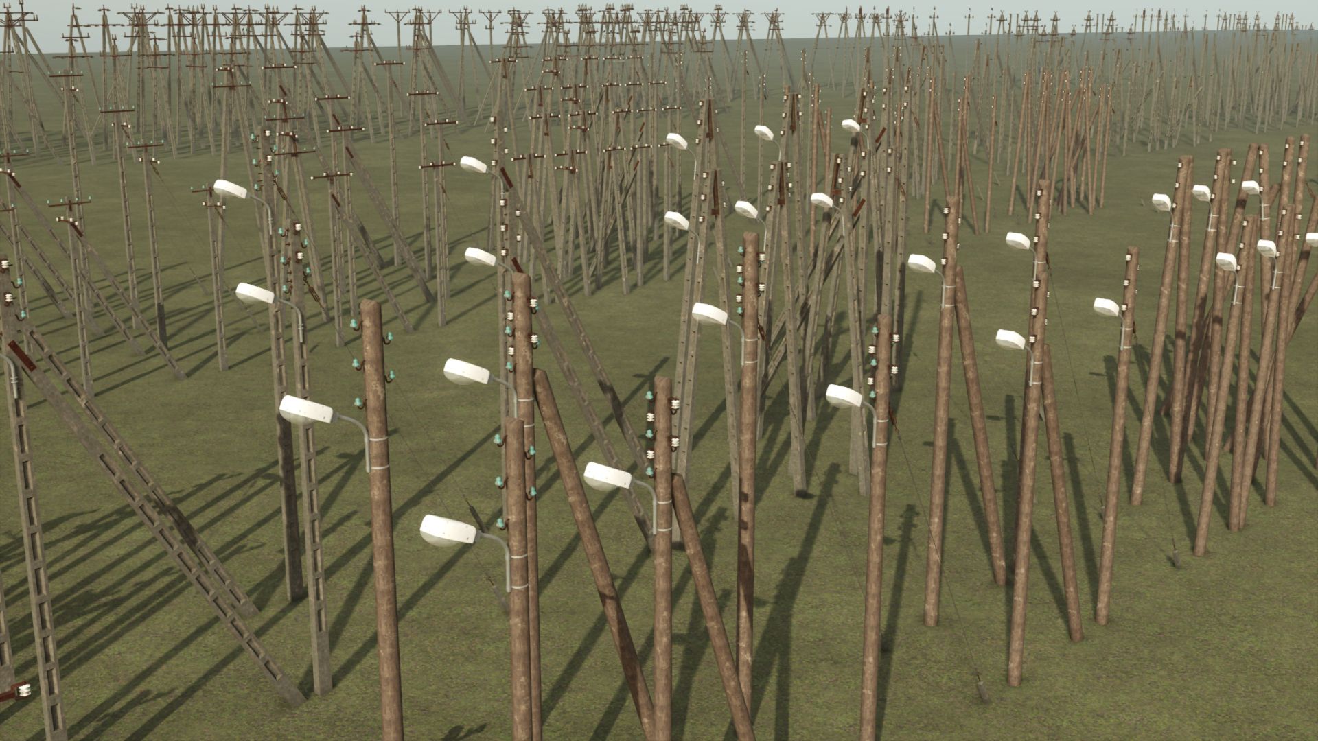 Power poles (Prefab) V1.0.0.0 - FS25 / FS22 Mod